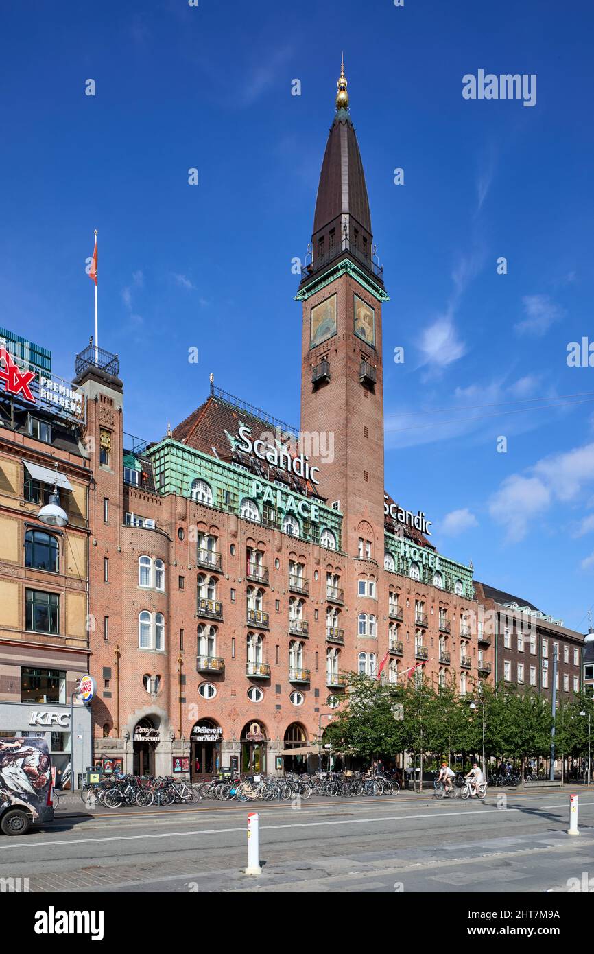 Scandic Palace Hotel, Rådhuspladsen, Copenhagen, Denmark Stock Photo ...