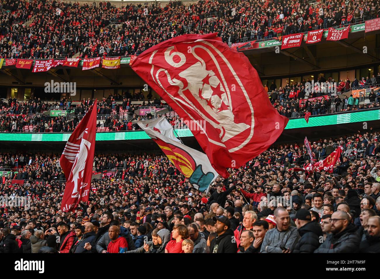 Flags liverpool chelsea carabao cup hi-res stock photography and images ...