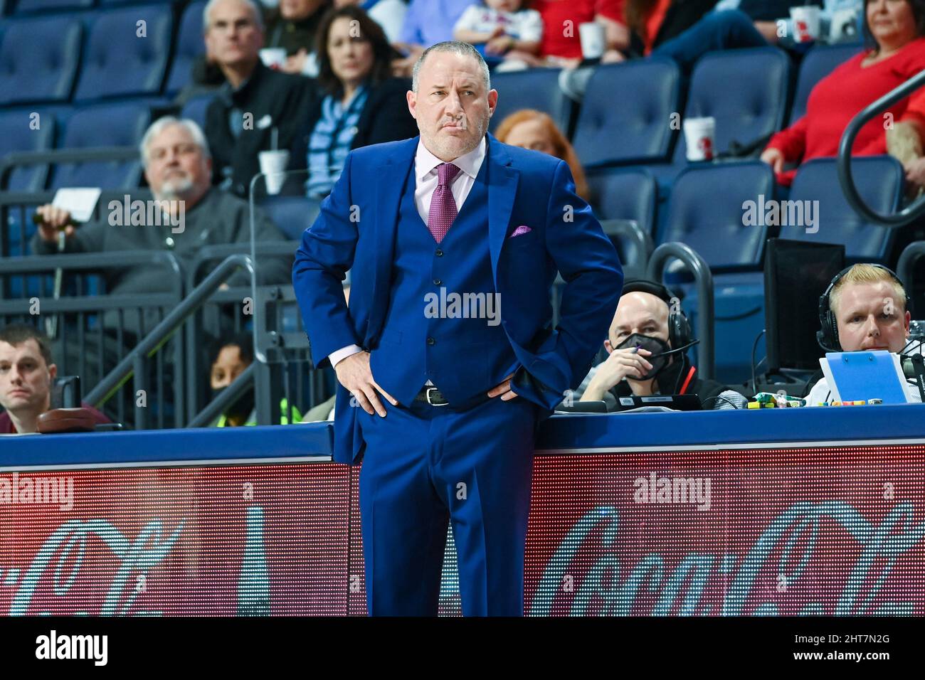 Oxford, MS, USA. 26th Feb, 2022. Texas A&M head coach Buzz Williams on ...
