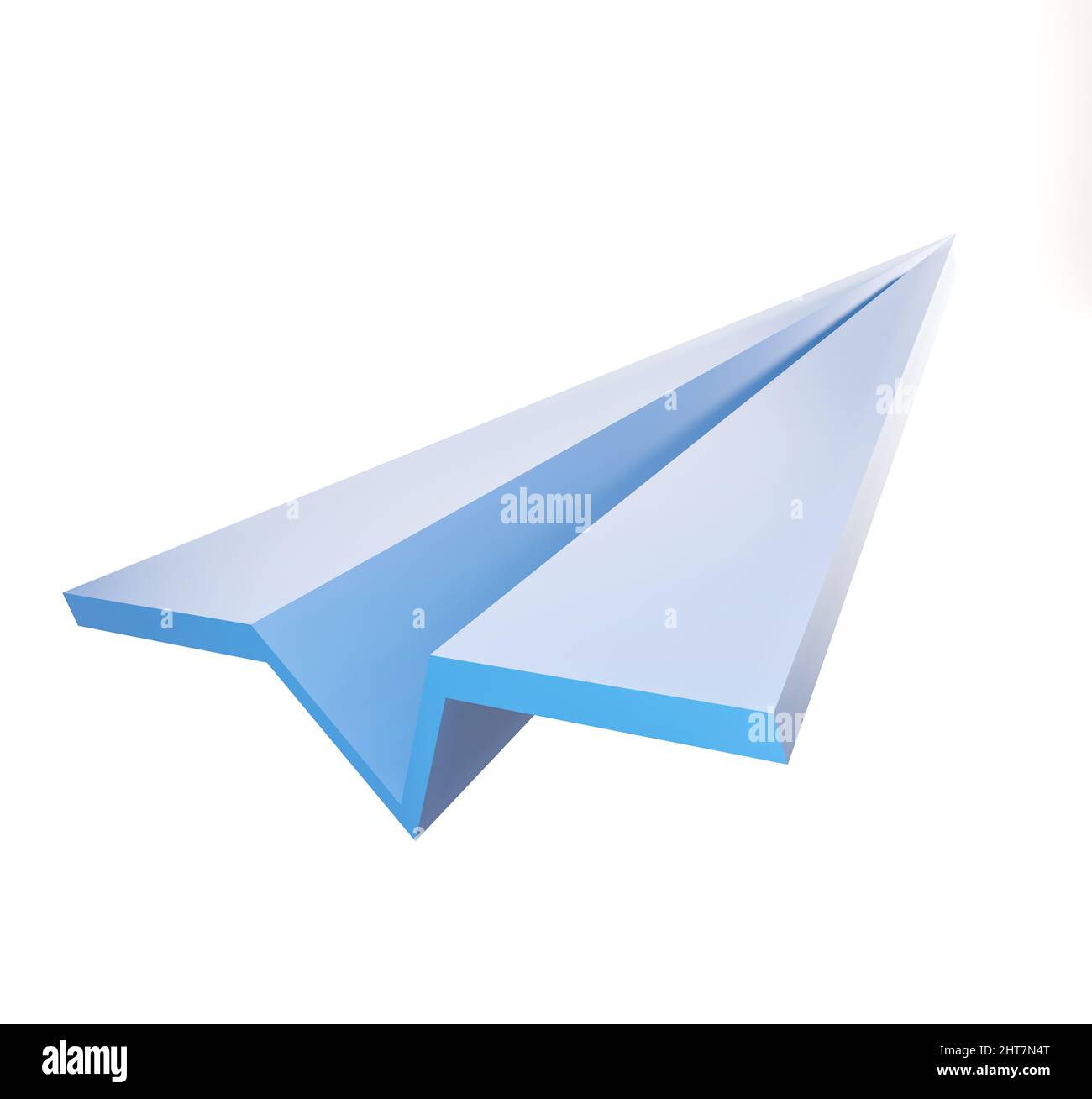 3D rendering of a paper plane Stock Photo - Alamy