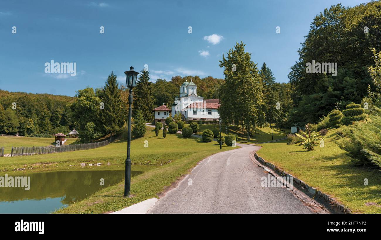 Road in the scenic countryside in summer Stock Photo - Alamy