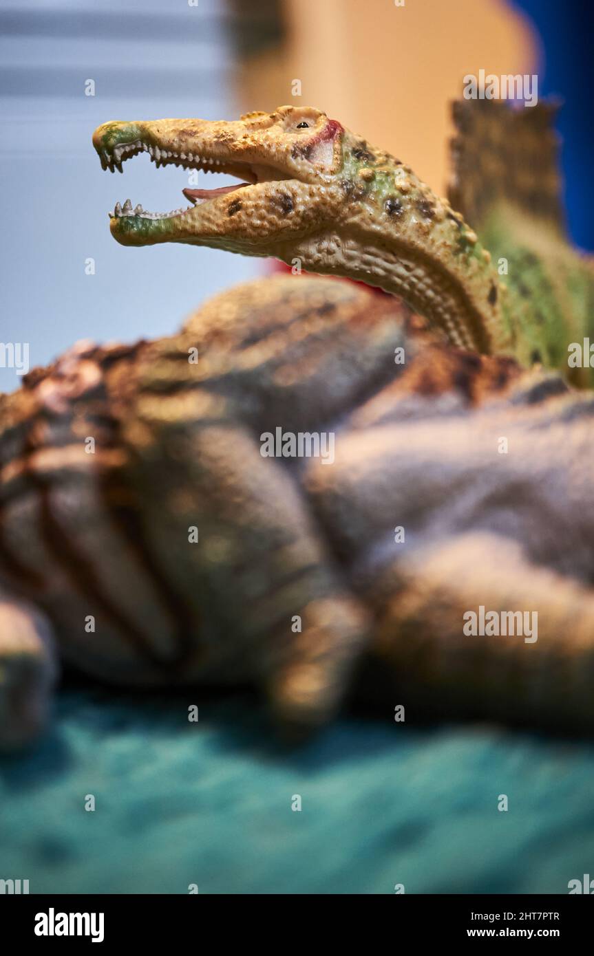 Dante Collecta brand toy Spinosaurus and dead dinosaur figurines Stock ...