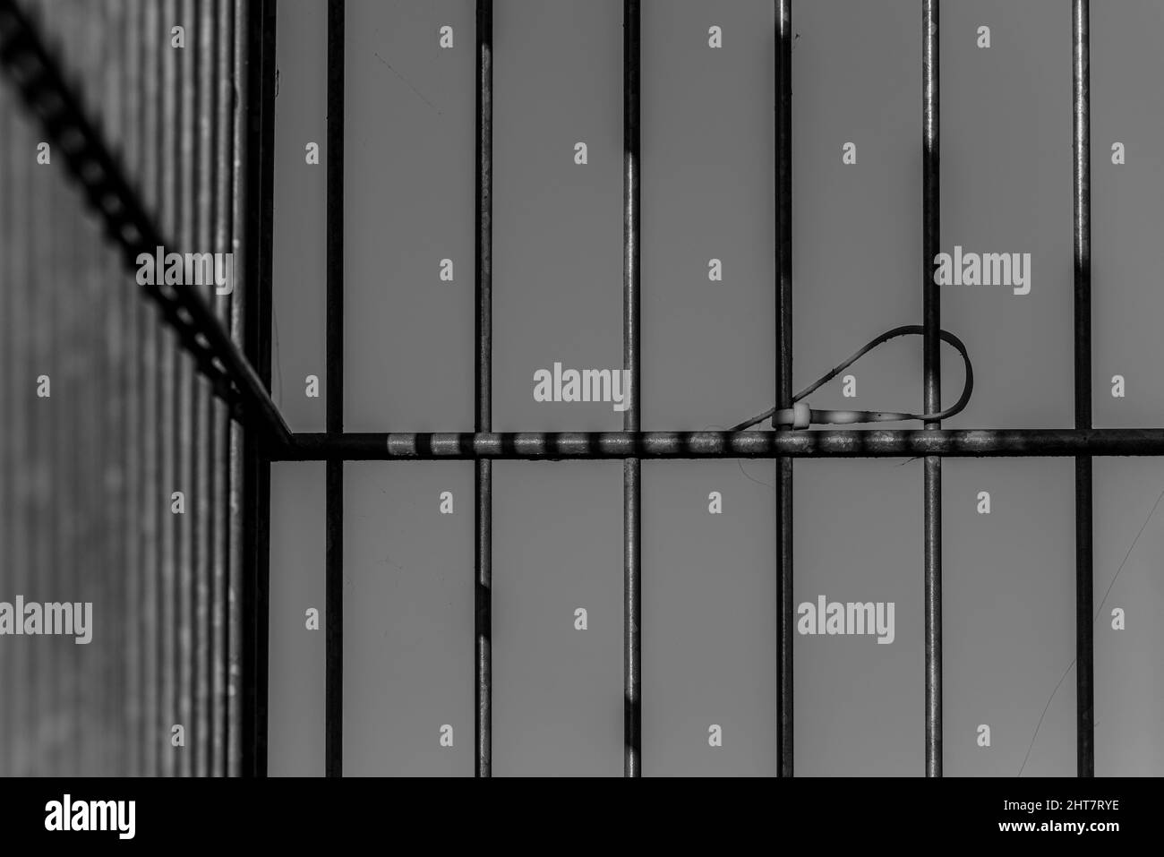 Prison cell view Black and White Stock Photos & Images - Alamy