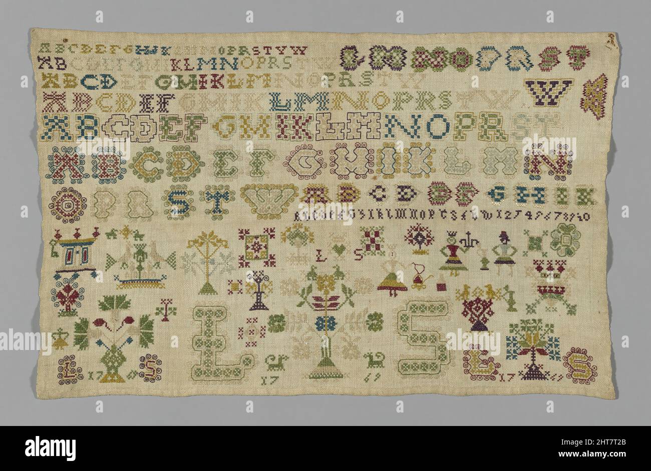 Sampler, Netherlands, 1769 Stock Photo - Alamy