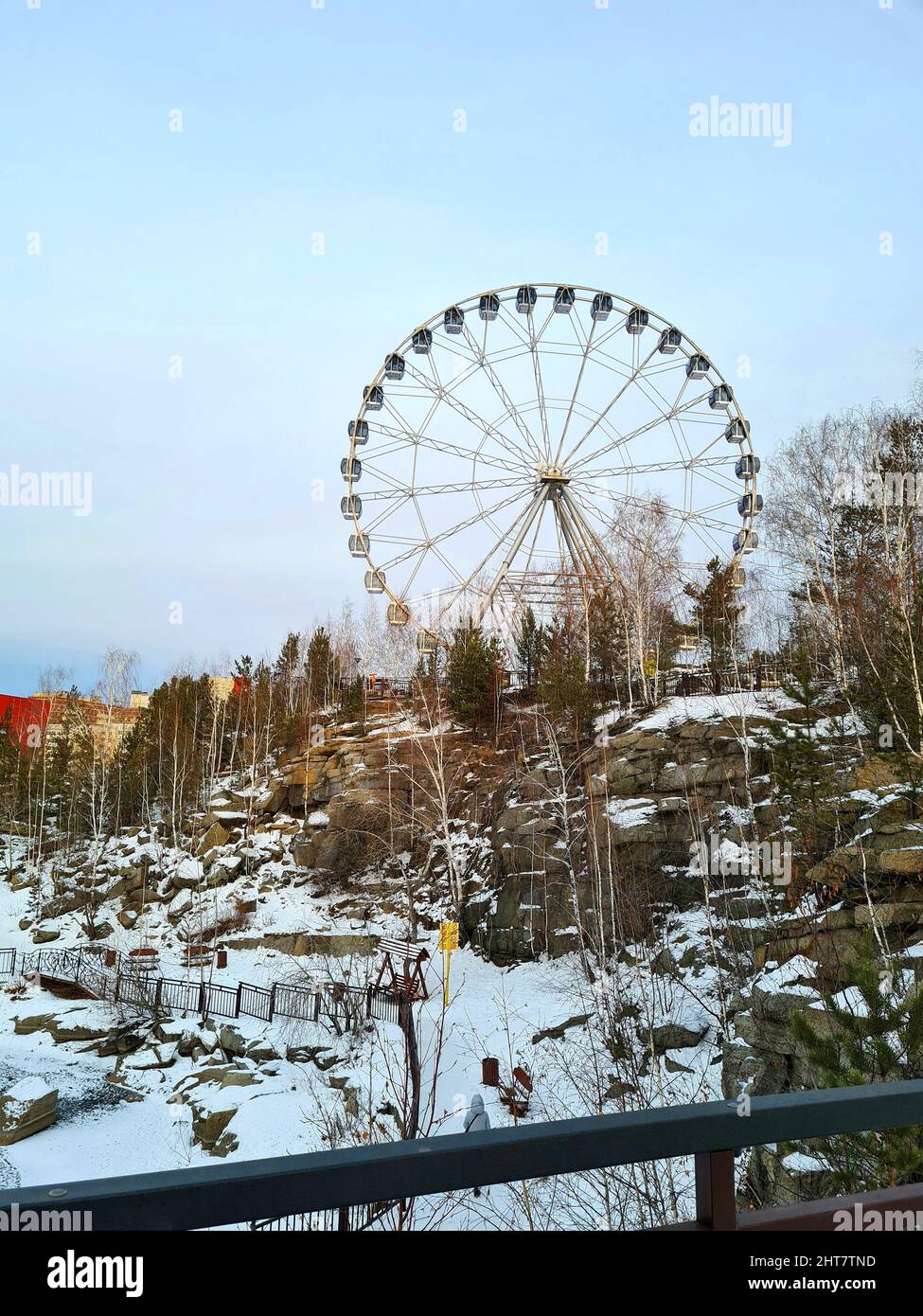 Closeup of an attraction park Stock Photo - Alamy