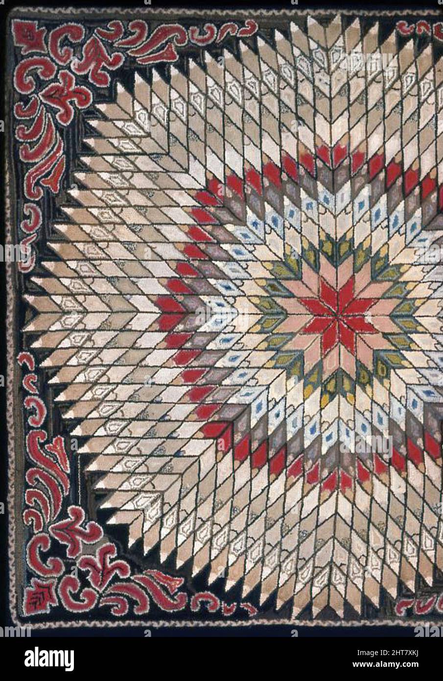 Rug, United States, 19th century Stock Photo - Alamy