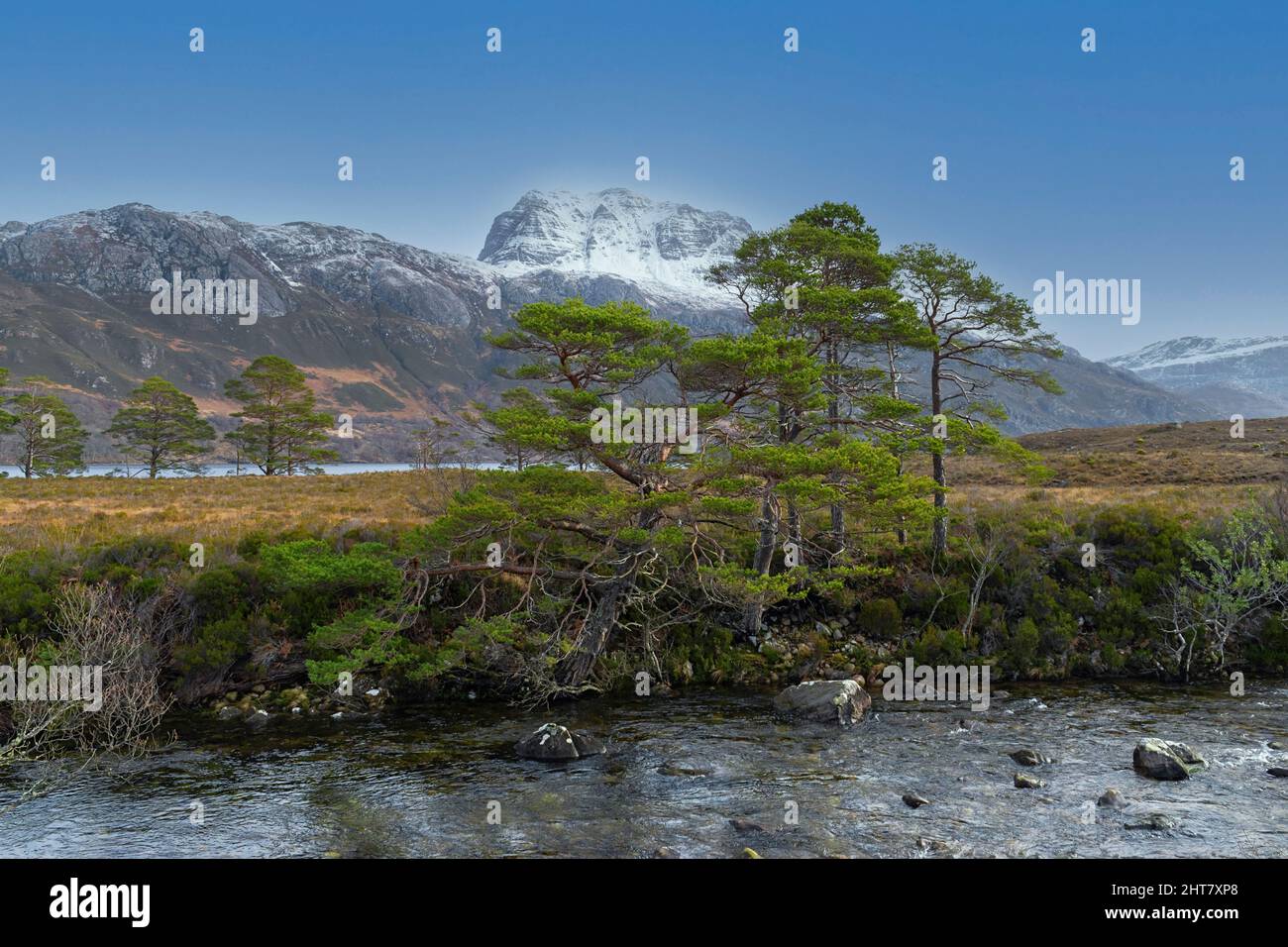 SLIOCH MOUNTAIN LOCH MAREE KINLOCHEWE SCOTLAND A GROUP OF CALEDONIAN ...