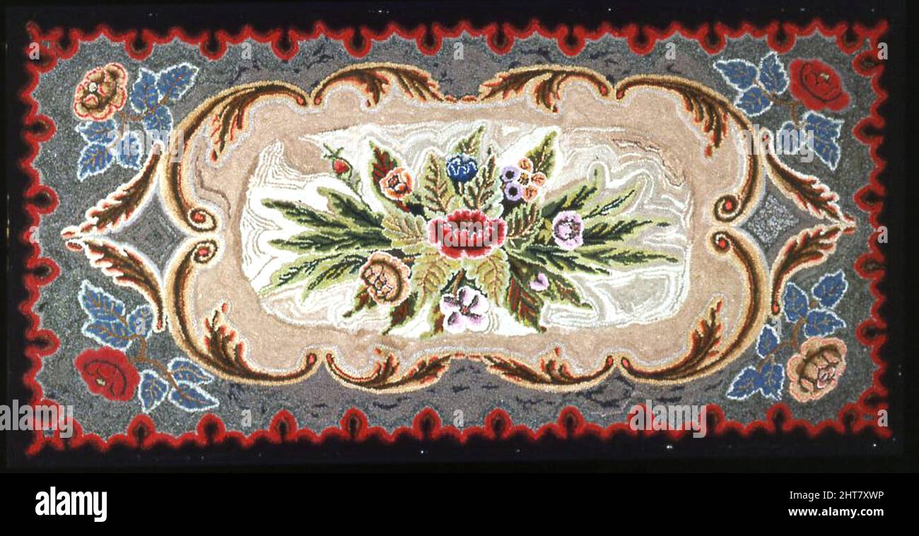 Rug, United States, 19th century Stock Photo - Alamy