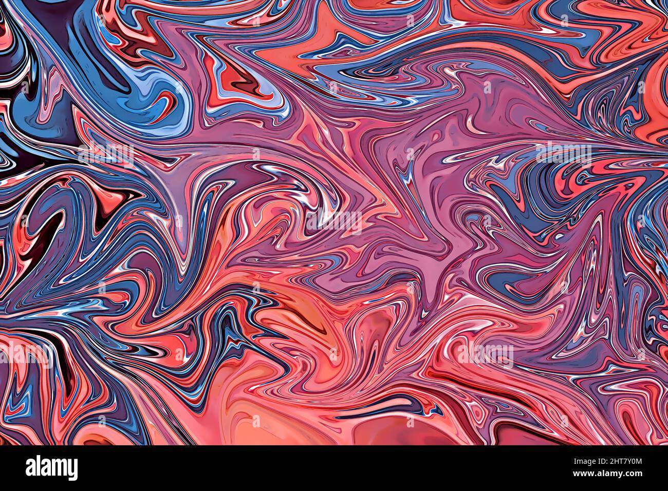 Red and blue marble liquid background Stock Photo - Alamy