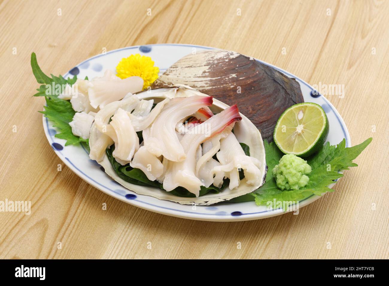 Mirugai(Japanese horse clam) sashimi, Japanese cuisine Stock Photo - Alamy
