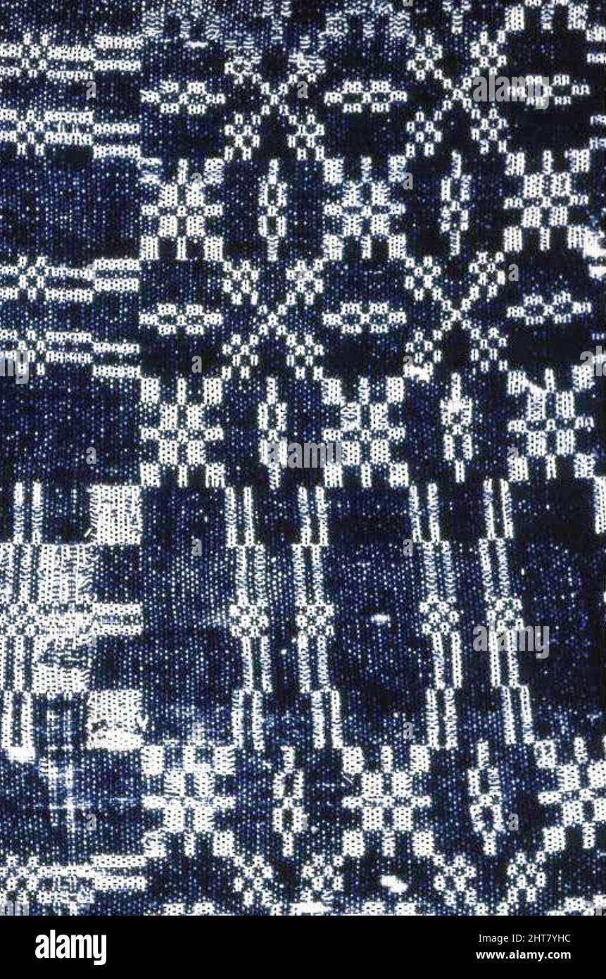 Coverlet (Fragment), Ohio, c. 1840 Stock Photo - Alamy