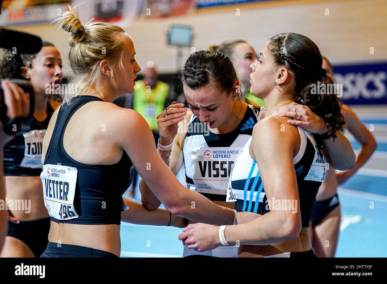 APELDOORN, NETHERLANDS - FEBRUARY 27: Anouk Vetter, Nadine Visser, Zoe ...