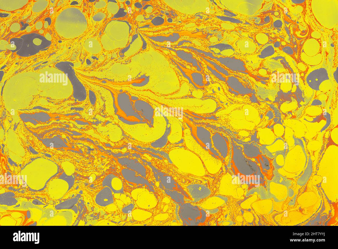 Abstract yellow oil painting with mixed pattern Stock Photo - Alamy