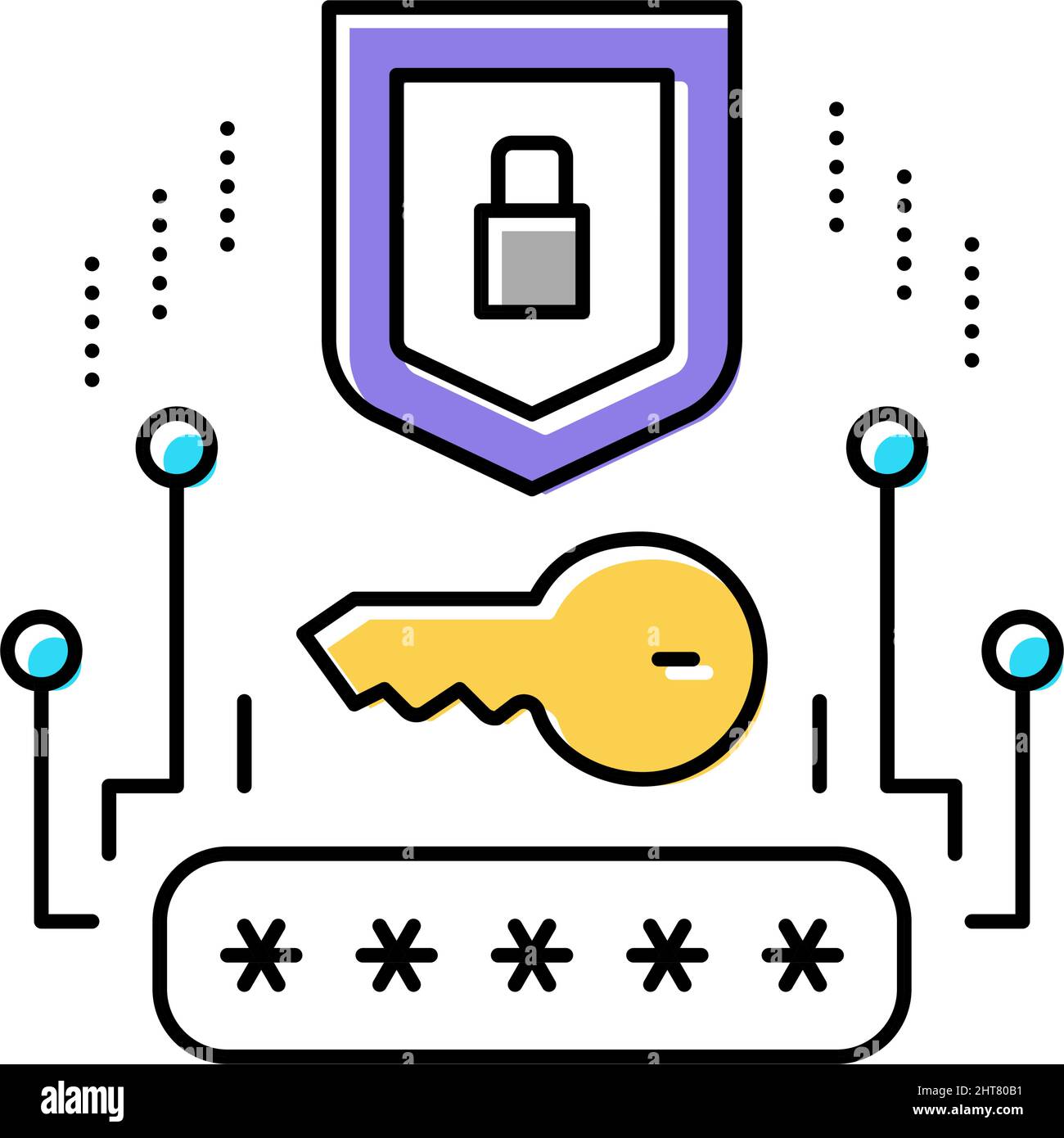 security system color icon vector illustration Stock Vector Image & Art ...