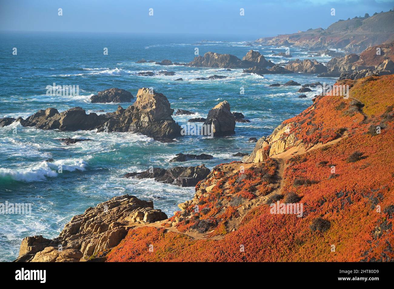 Garrapata State Park Vista Point in Big Sur California Stock Photo - Alamy