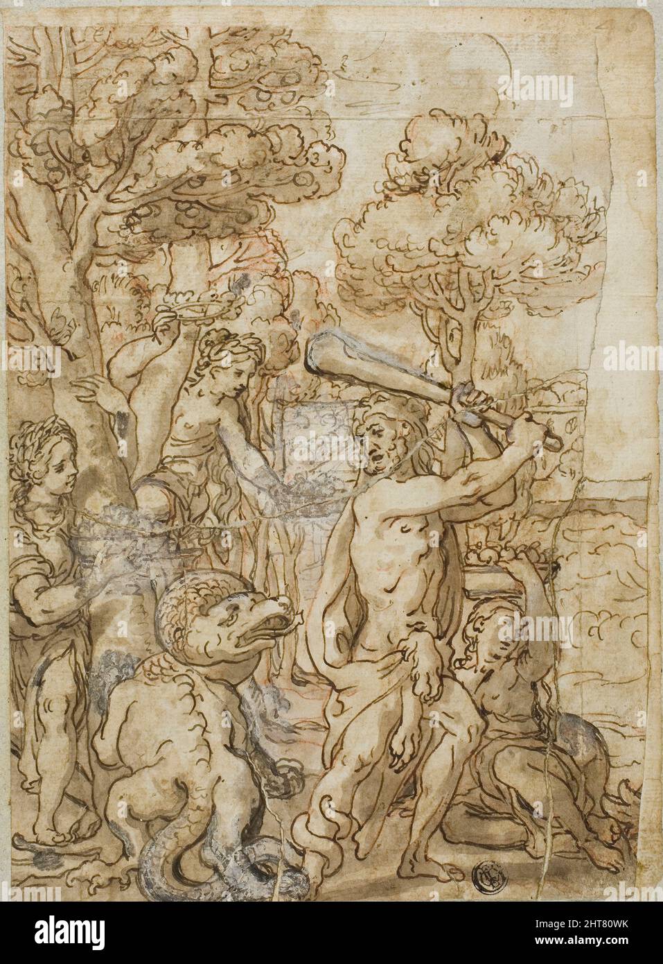 Hercules and the serpent ladon hi-res stock photography and images - Alamy