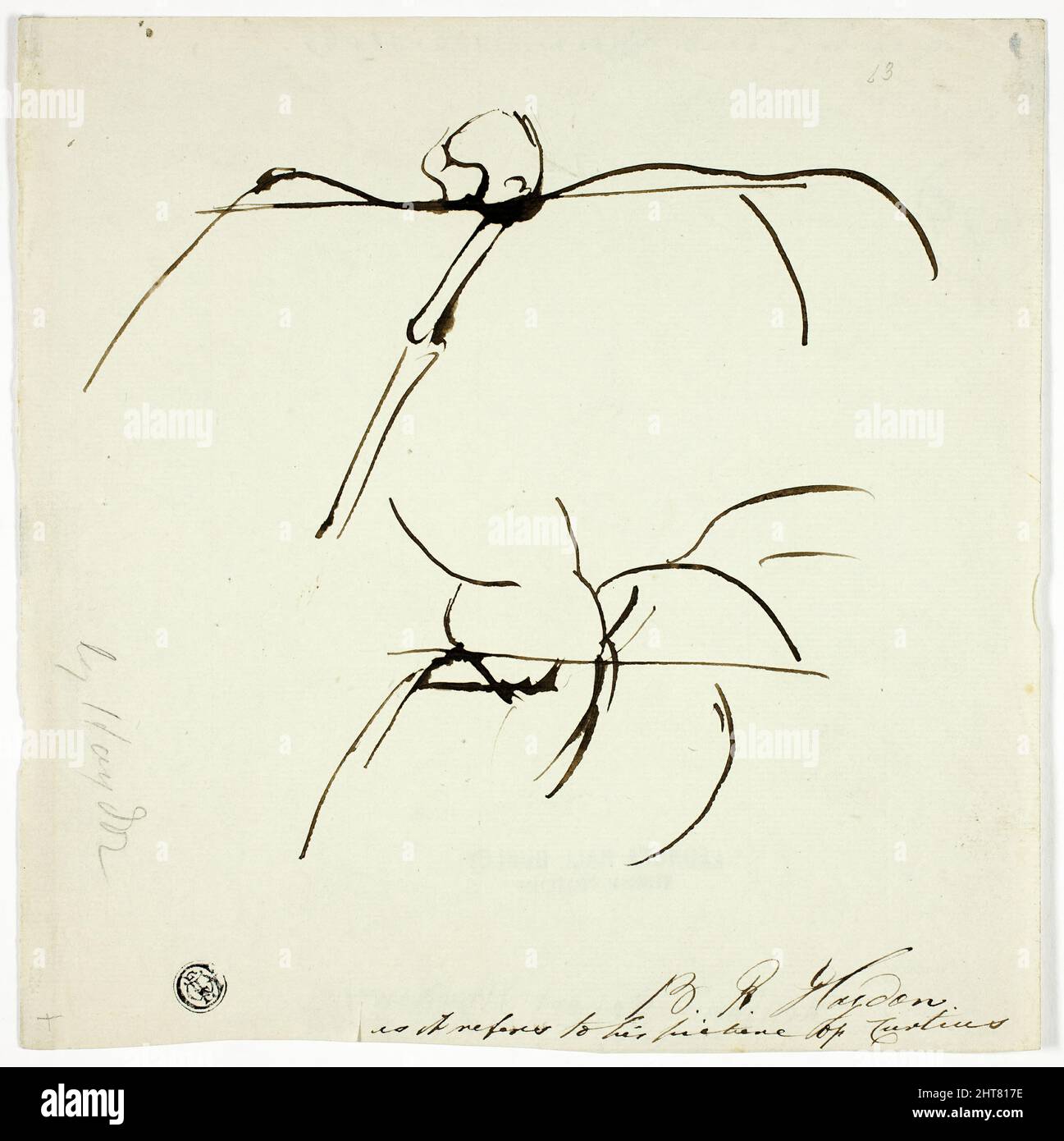 Sketches Related to Painting of Marcus Curtis, n.d Stock Photo - Alamy