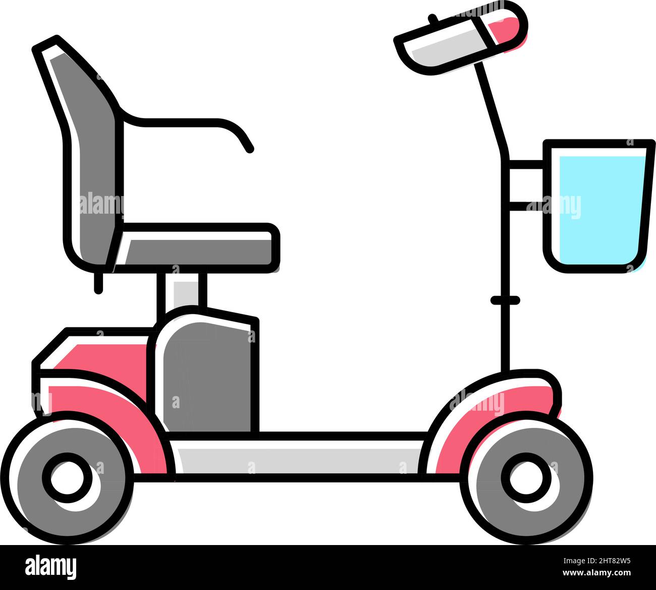 scooter medical drive color icon vector illustration Stock Vector Image ...