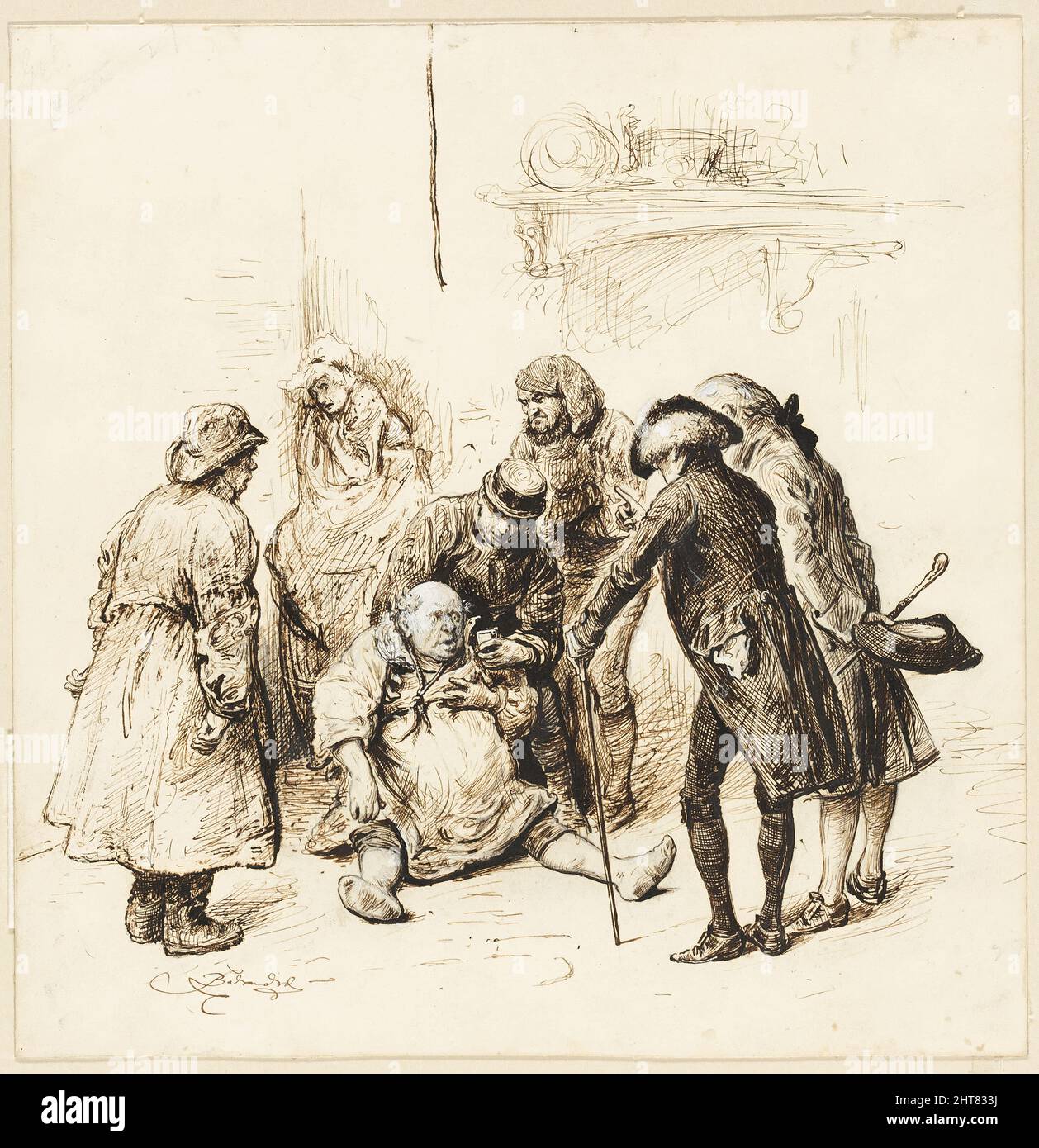 English gentlemen drawings hi-res stock photography and images - Alamy