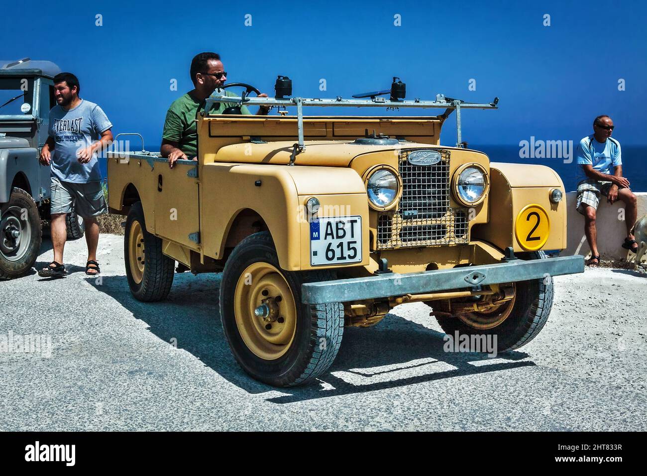Old British iconic Land Rover Stock Photo - Alamy