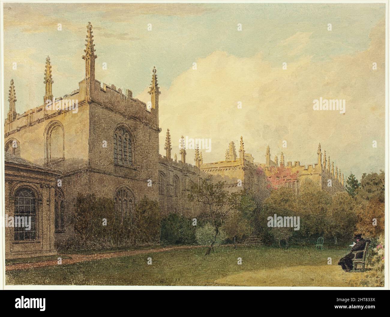 Exeter college garden hi-res stock photography and images - Alamy