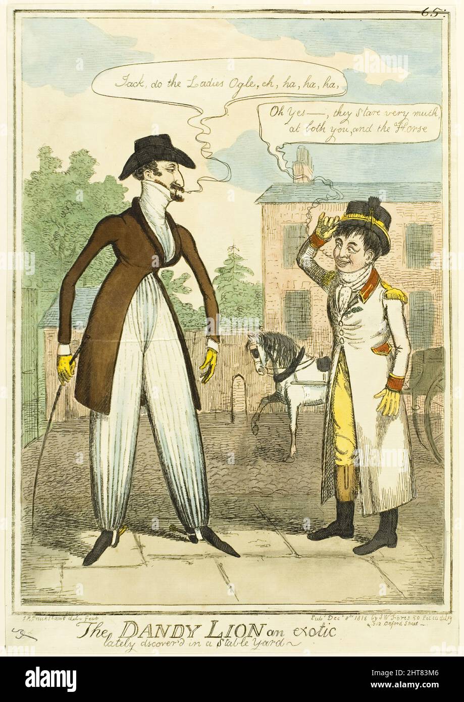 The Dandy Lion an Exotic lately Discovered in a Stable Yard, published ...