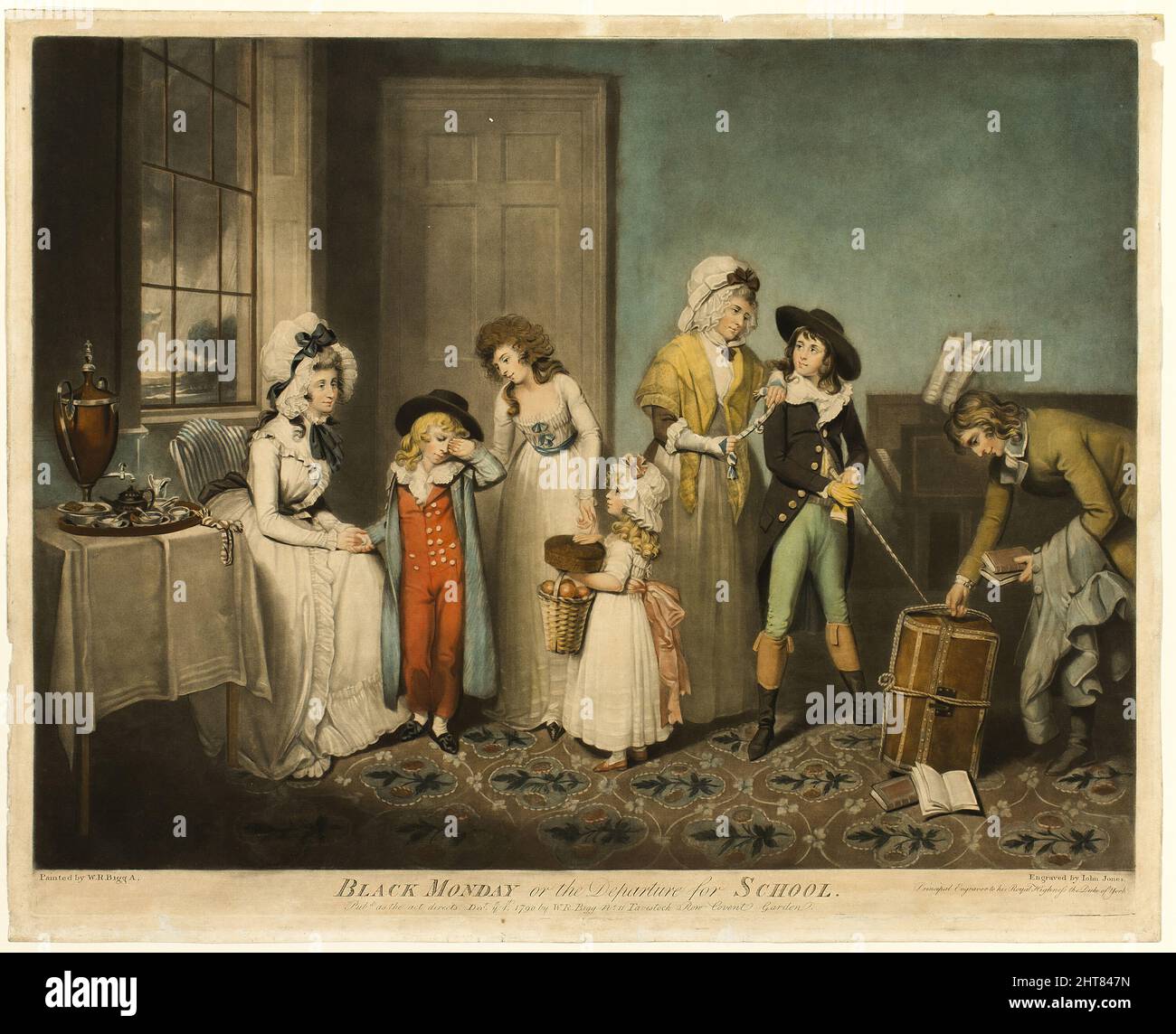 Black Monday, or the Departure for School, published December 1, 1790 ...