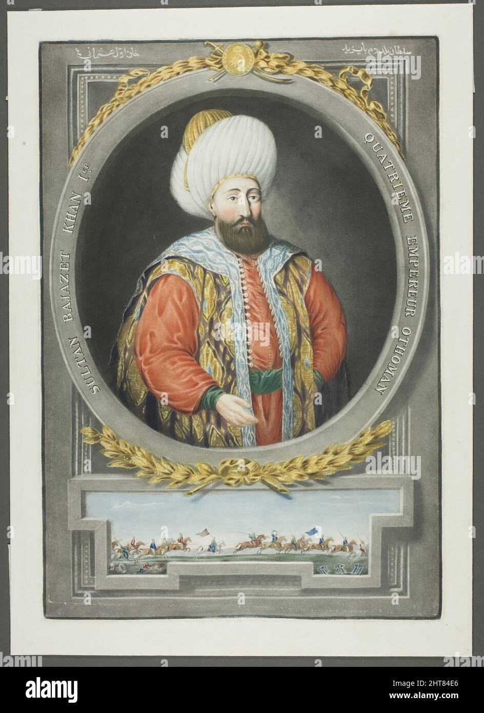 Bajazet Kahn I, from Portraits of the Emperors of Turkey, 1815 Stock ...