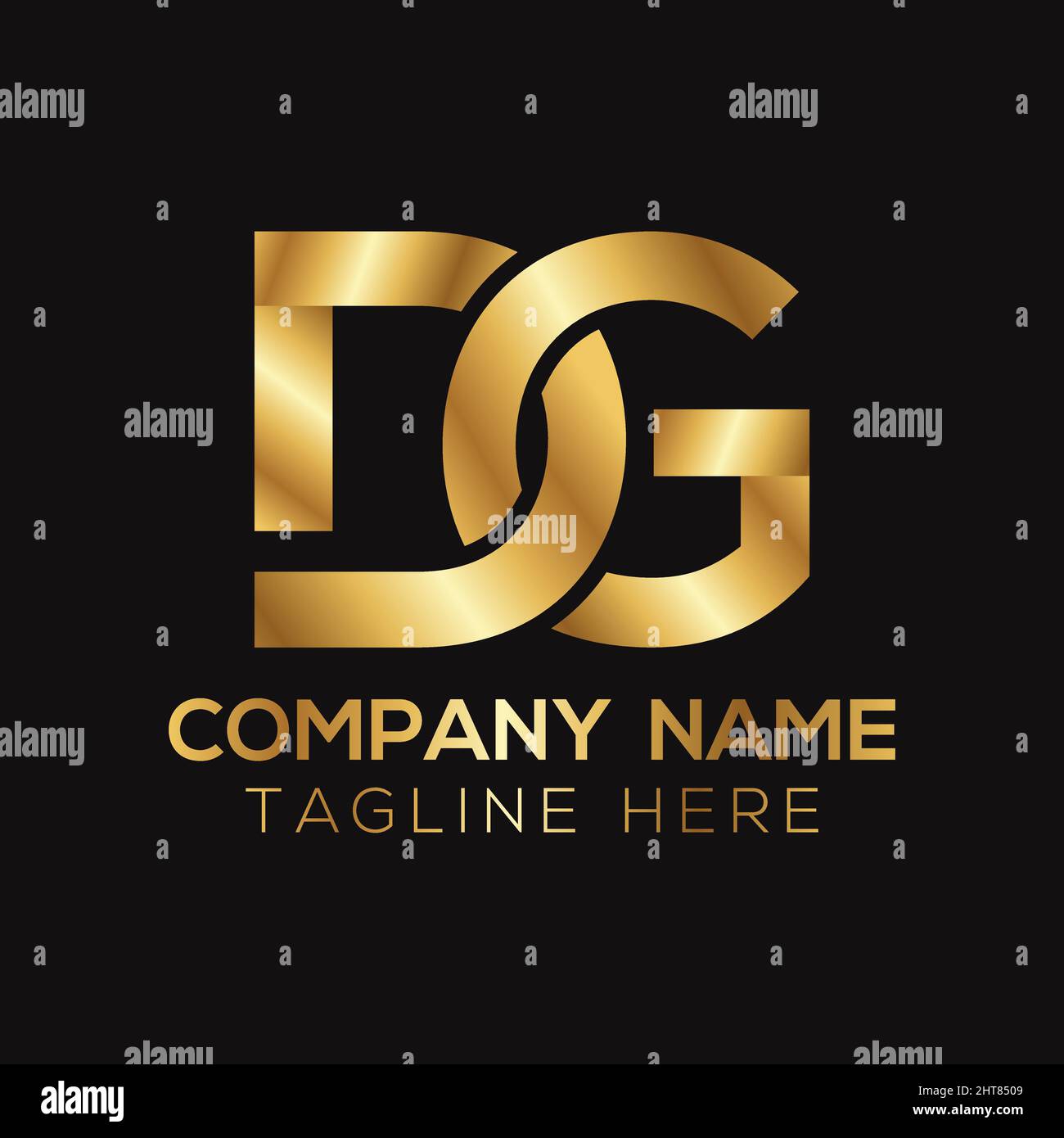 Dg minimal logo design hi-res stock photography and images - Alamy