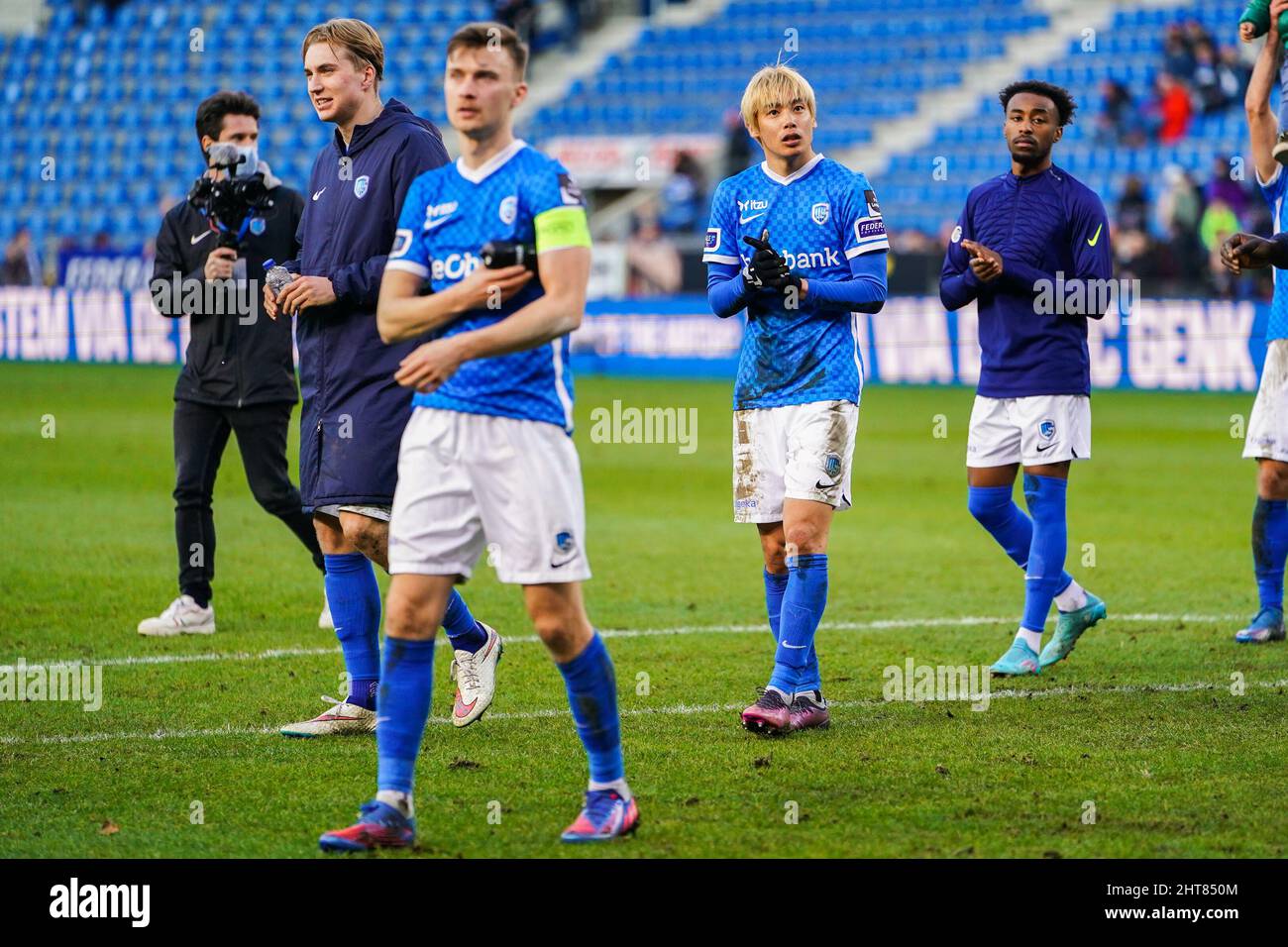 GENK, BELGIUM - FEBRUARY 27: Junya Ito of KRC Genk during the Belgian ...