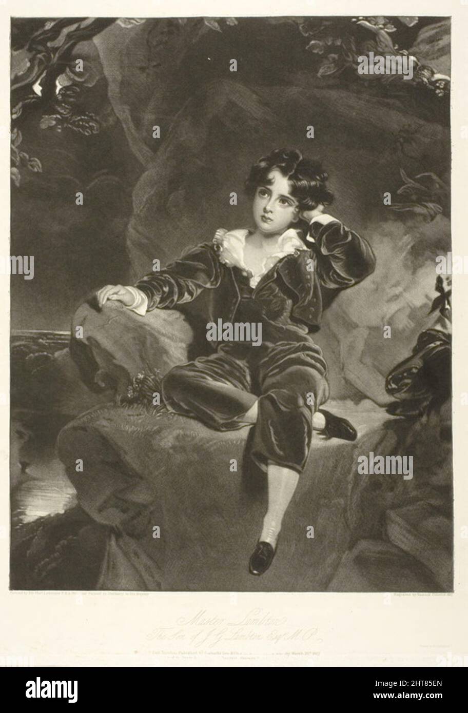 Master Lambton, published March 26, 1827 Stock Photo - Alamy