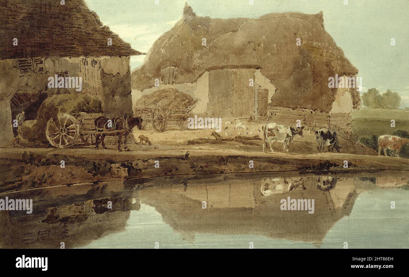 Phineas Borret's Farm near Saffron Walden, 1802 Stock Photo - Alamy