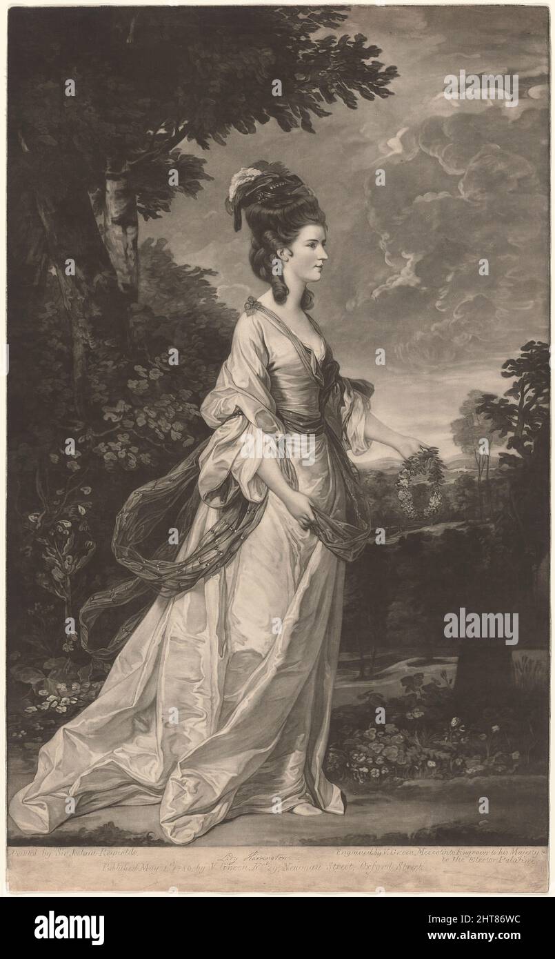 Jane, Countess of Harrington, 1780 Stock Photo - Alamy