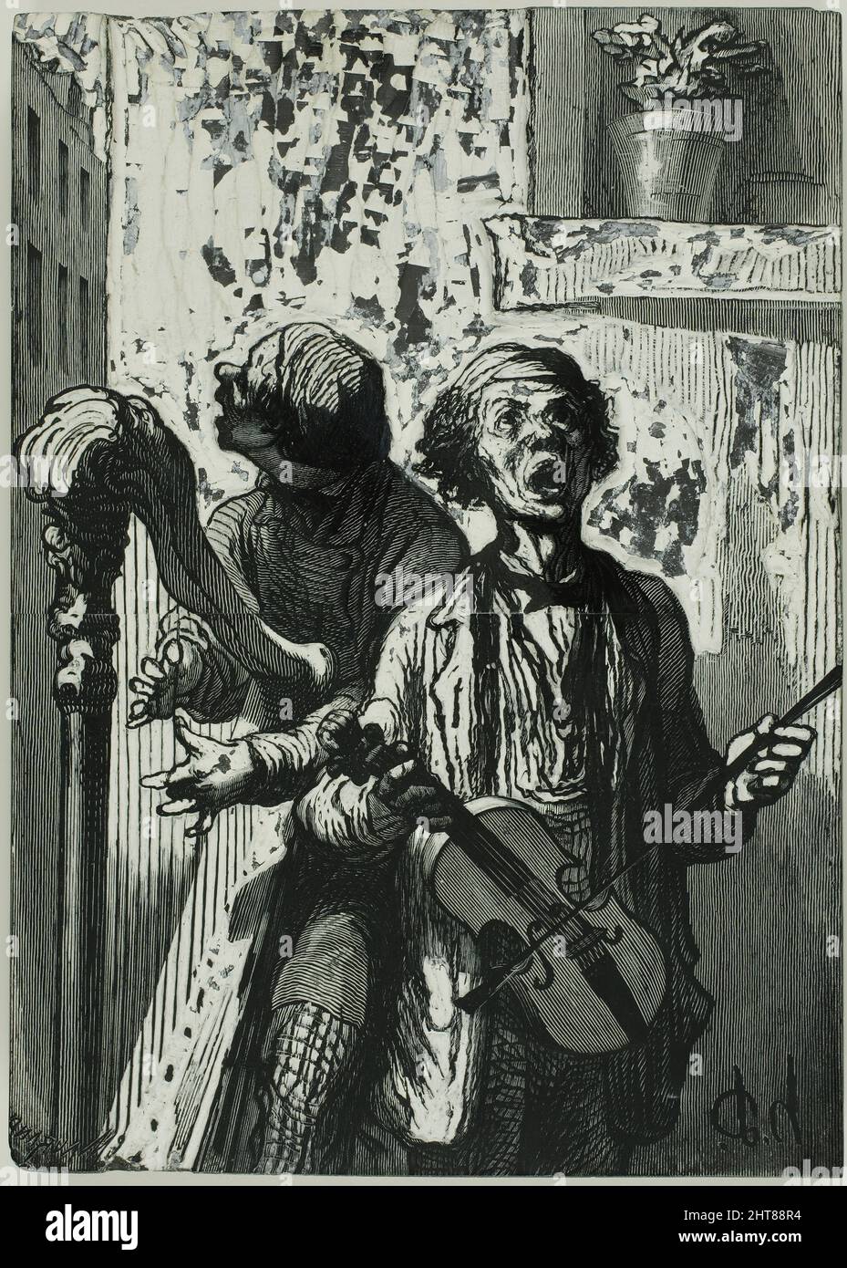 The Street Singers, 1862 Stock Photo - Alamy