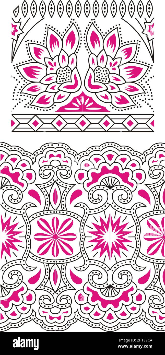 Beautiful illustration of a colorful pattern - perfect for wallpapers ...