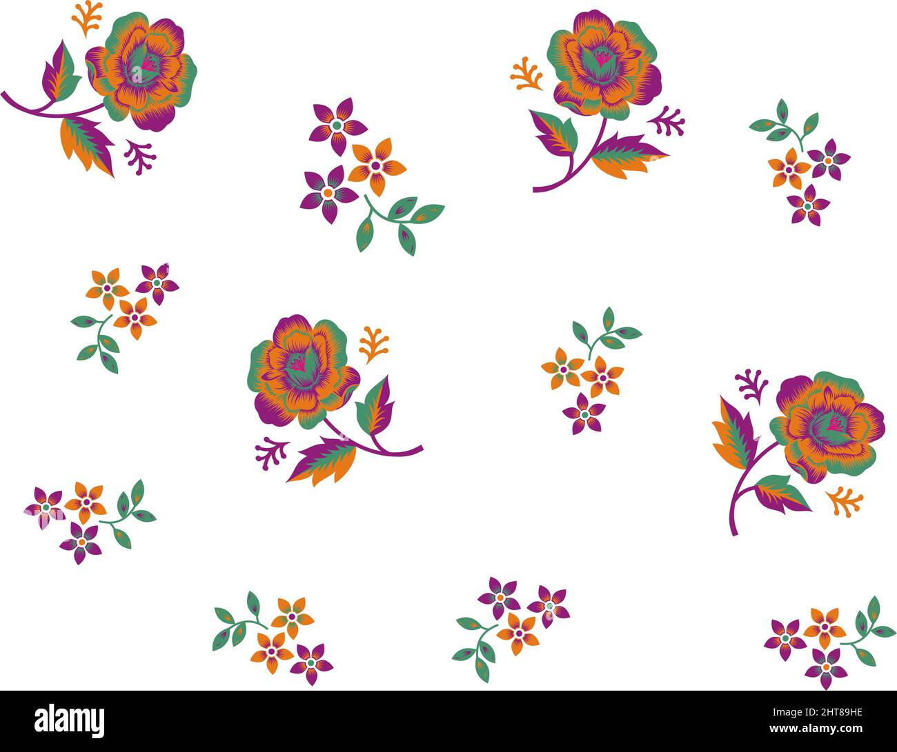 Beautiful illustration of a colorful pattern - perfect for wallpapers ...