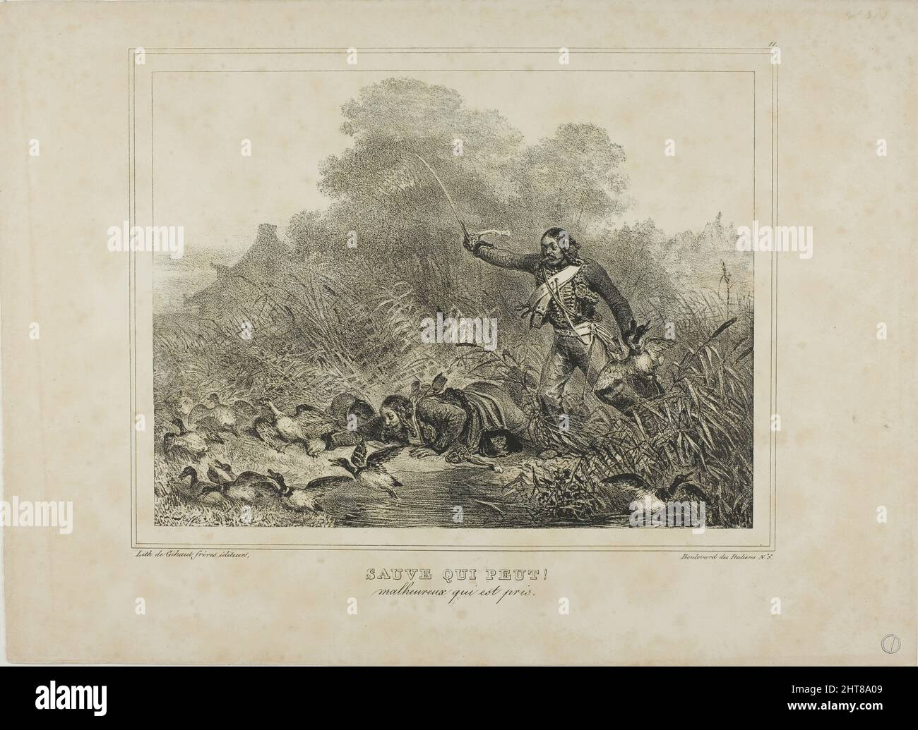 Every Man for Himself!, 1833 Stock Photo - Alamy