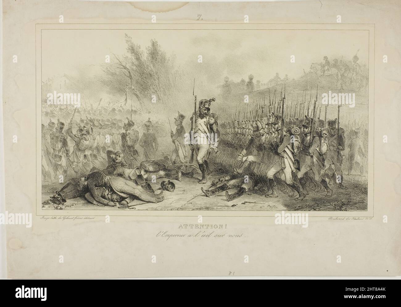 Attention! The Emperor has his eye on you, 1832 Stock Photo - Alamy