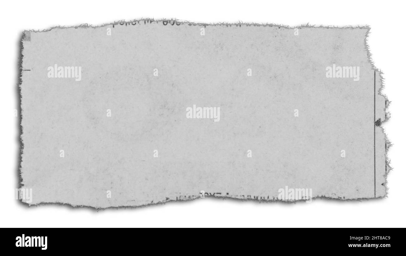 One piece of ripped white paper Stock Photo - Alamy