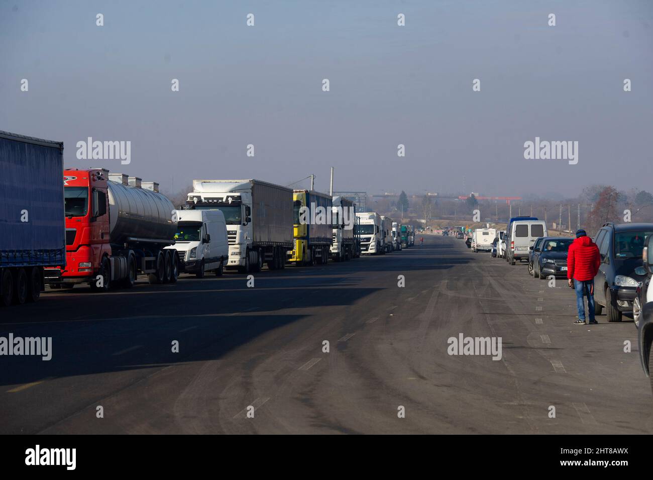 Medyka poland border crossing hi-res stock photography and images - Alamy