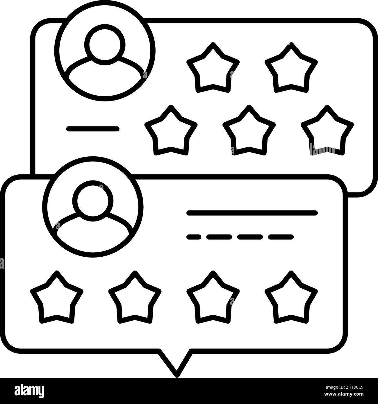 customer review line icon vector illustration sign Stock Vector Image ...