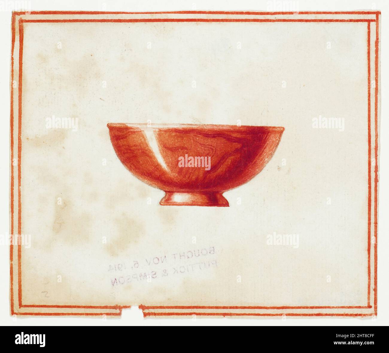 Red Marble Bowl, n.d Stock Photo - Alamy