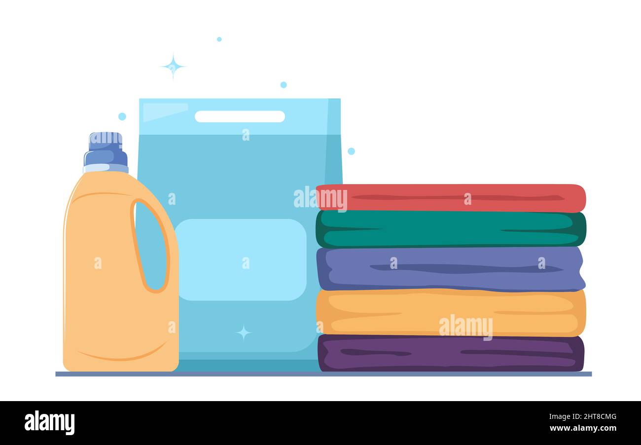 Washing powder, fabric softener gel, clothes washing products and stack ...