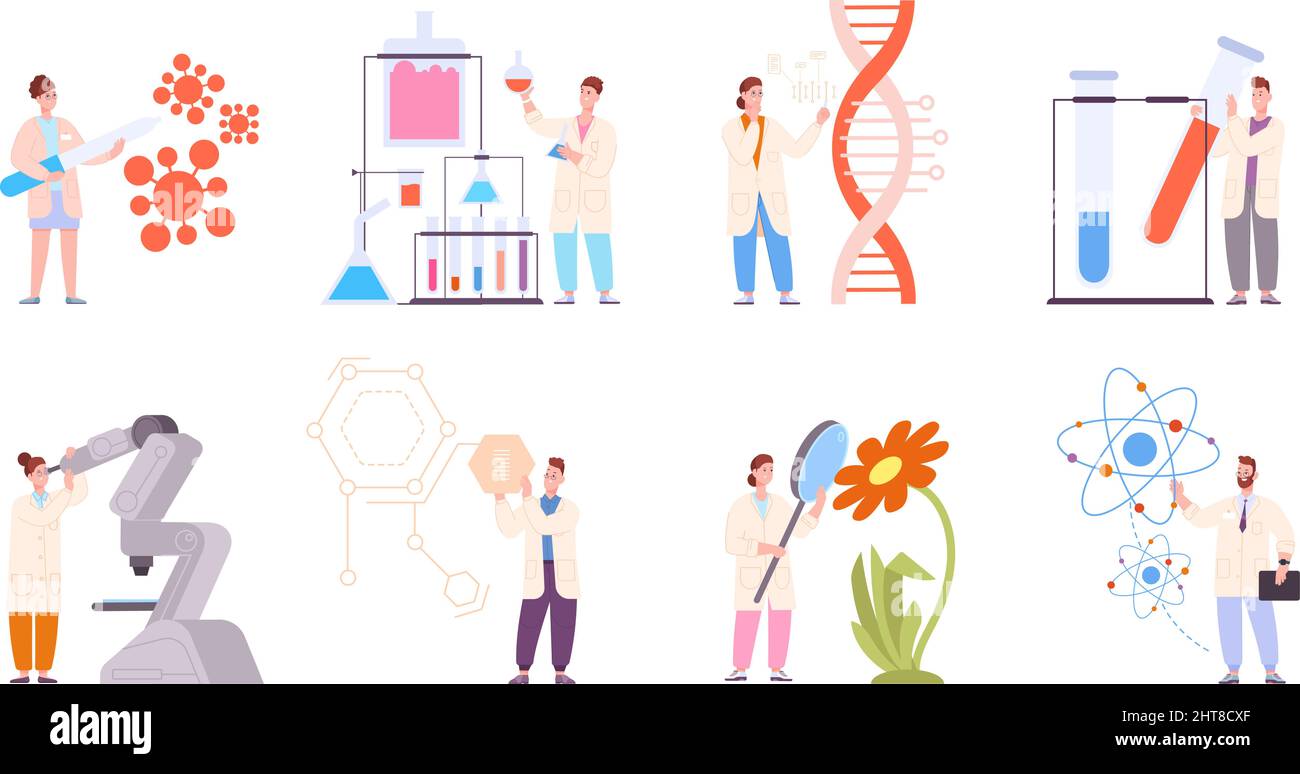 Scientists biochemical research. Scientist working in science ...