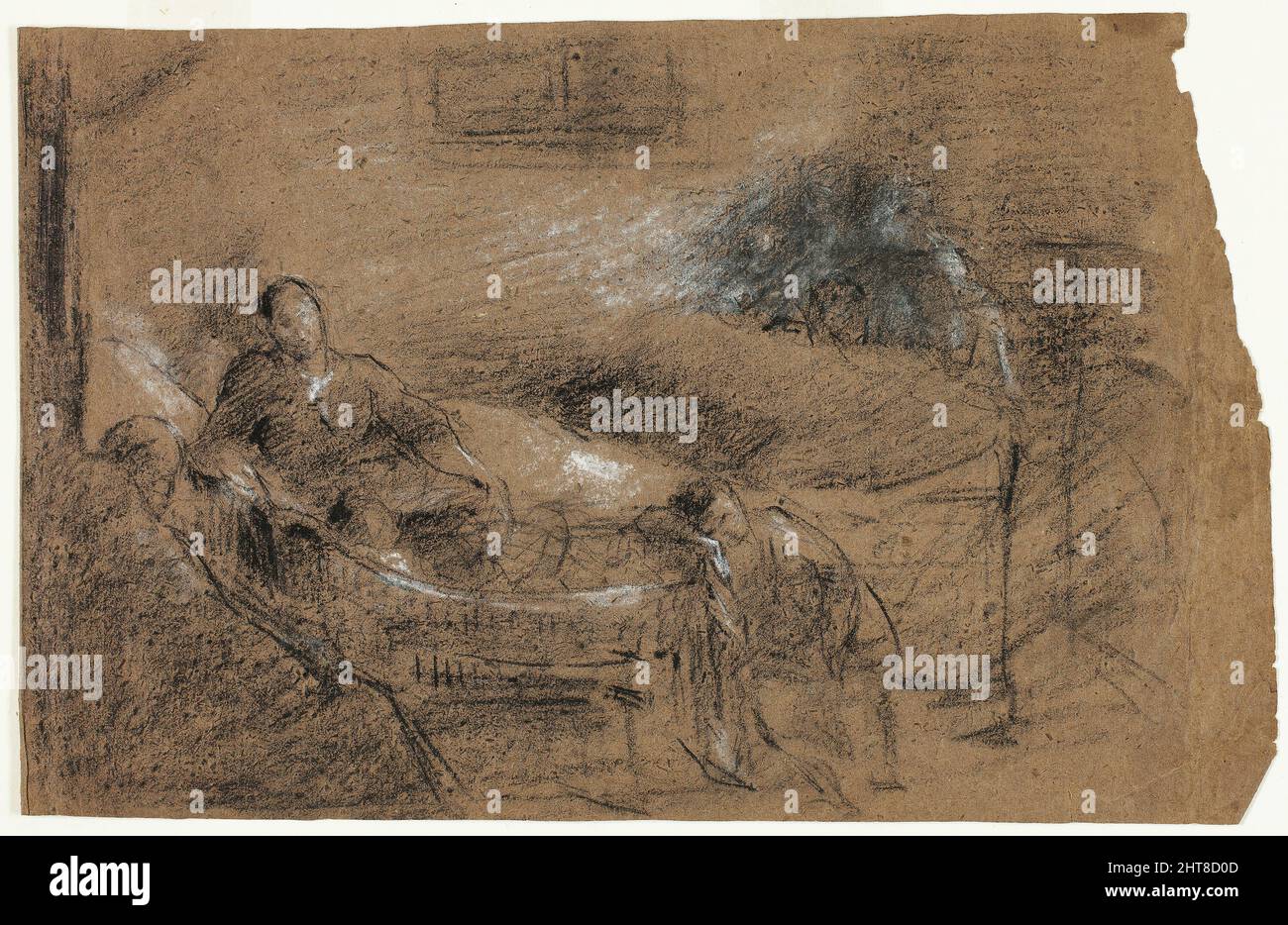 Deathbed Scene, n.d Stock Photo - Alamy