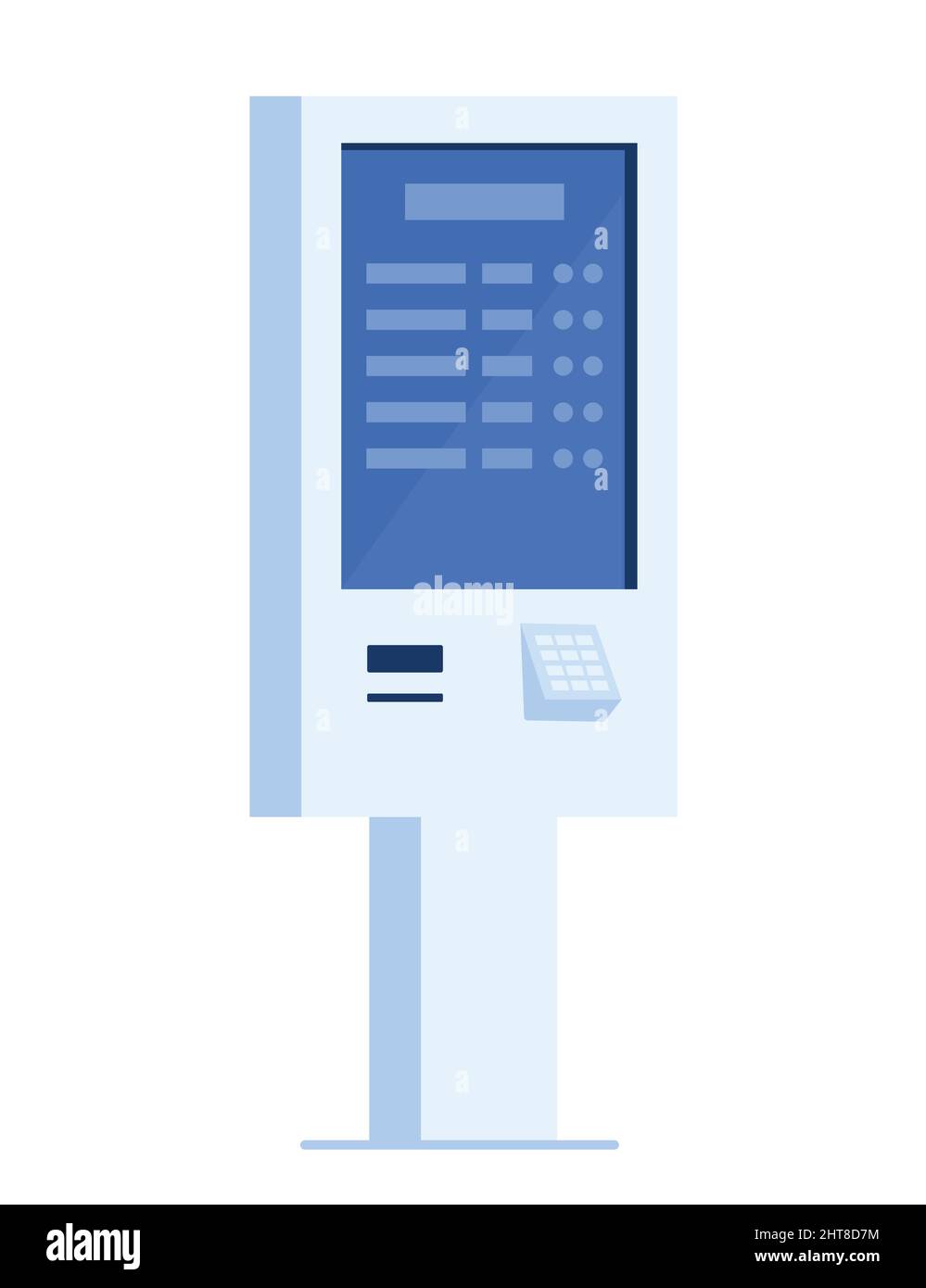 Payment and information electronic terminal with touch screen. ATM. Self-service terminal ...