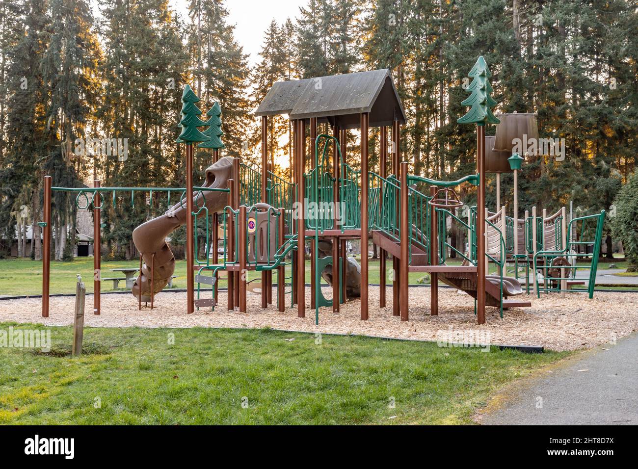 Poulsbo, WA - USA - 02-23-2022: Playground Structure at Kitsap State ...