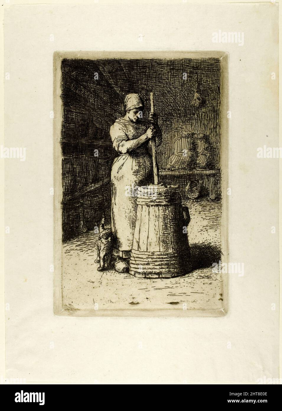 Rural woman churning hi-res stock photography and images - Alamy