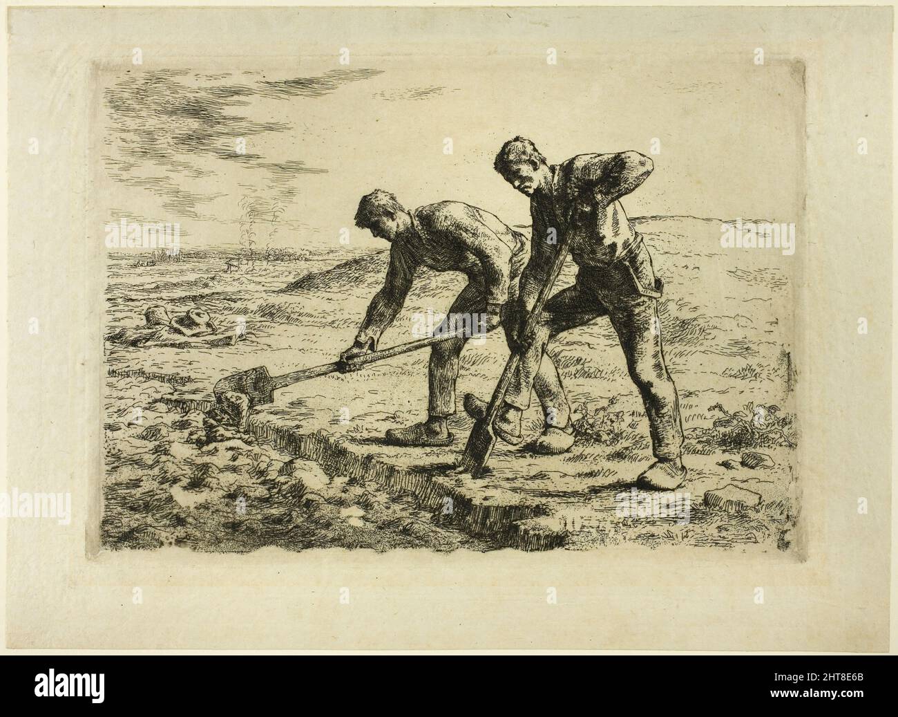 Two men digging hi-res stock photography and images - Alamy