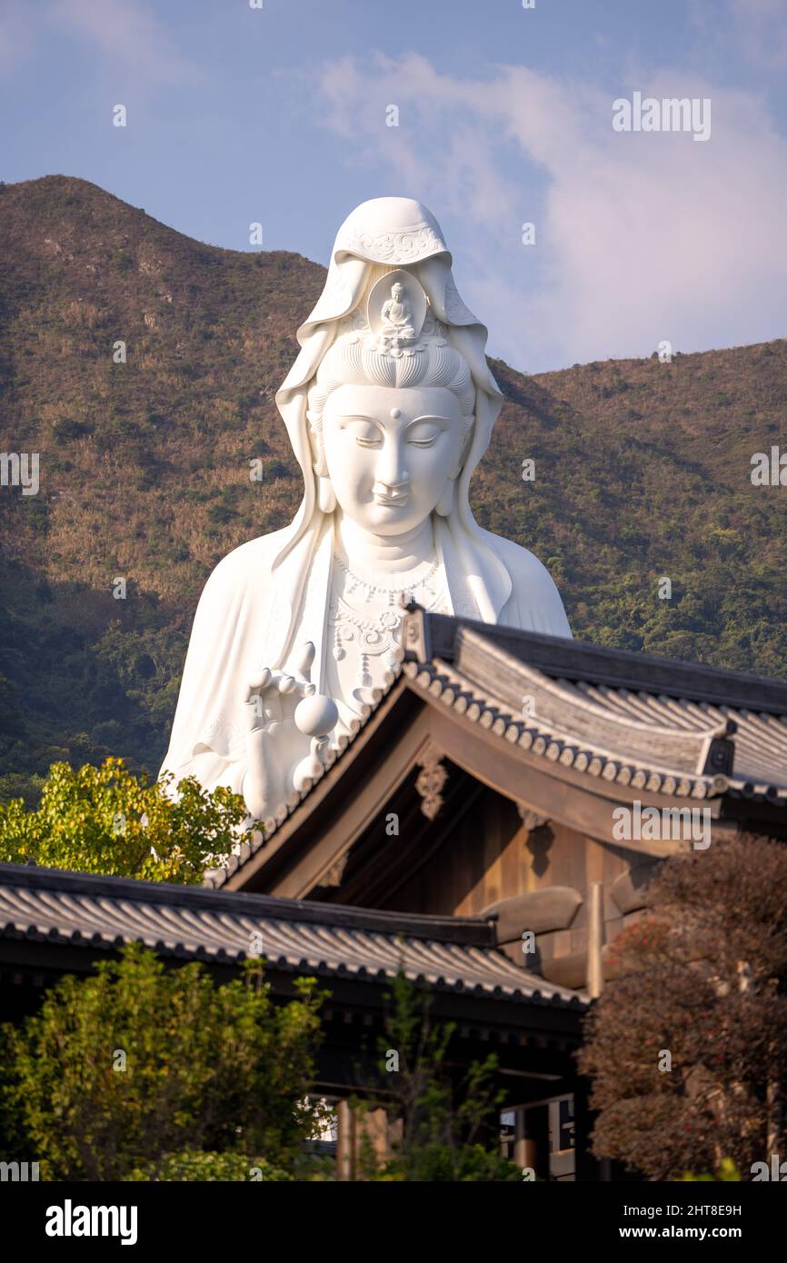Tsz Chan Monastery in Tai Po, goddess of mercy Stock Photo - Alamy